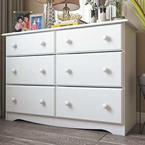 Palace Imports 100% Solid Wood Dresser, White. Requires Assembly