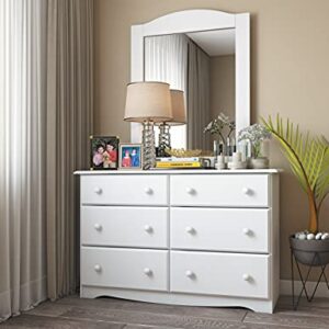 Palace Imports 100% Solid Wood Dresser, White. Requires Assembly