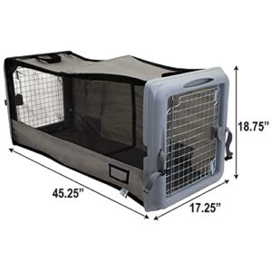 SPORT PET Large Pop Open Kennel, Portable Cat Cage Kennel, Waterproof Pet bed, Travel Litter Collection