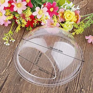 2Pack 5.9'' Wall Mounted Clear Acrylic Round Fish Tank Flower Pot Vase Decoration Wall Hanging Mount Fish Bowl Fish Bubble Aquarium Decorative Plant Pot Hanging Hydroponic Pot