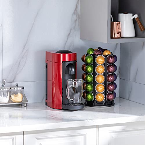 Rice rat for Nespresso Vertuo Pod Holder Carousel Vertuoline With Central Additional Pods Storage (Carousel-50+ Pods)