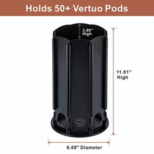 Rice rat for Nespresso Vertuo Pod Holder Carousel Vertuoline With Central Additional Pods Storage (Carousel-50+ Pods)