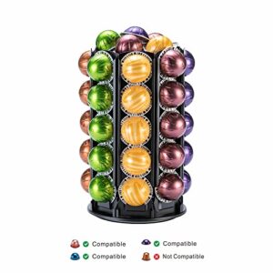 Rice rat for Nespresso Vertuo Pod Holder Carousel Vertuoline With Central Additional Pods Storage (Carousel-50+ Pods)