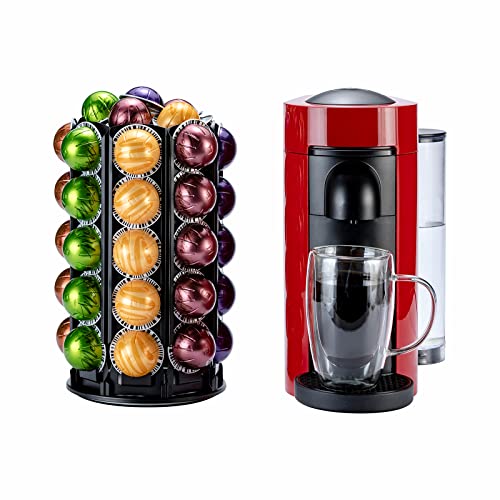 Rice rat for Nespresso Vertuo Pod Holder Carousel Vertuoline With Central Additional Pods Storage (Carousel-50+ Pods)