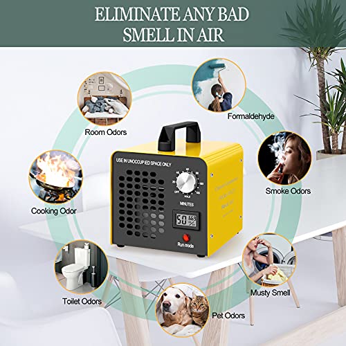 Ozone Generator10,000 mg/h High Capacity Ozone Machine Odor Removal Home Deodorizer, Suitable for Home, Pet and Car