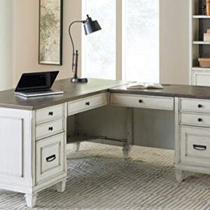 Martin Furniture Pedestal Desk, White