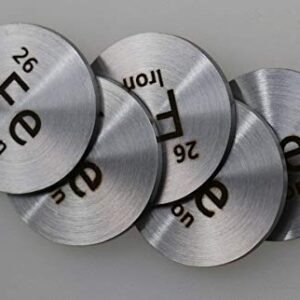 Iron (Fe) 24.26mm Metal Disc 99.9% Pure for Collection or Experiments