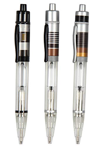 Bioworld Star Wars Light-Up Lightsaber Refillable Ink Pens 3 PC Set - Darth Vader, Skywalker, and Obi-Wan