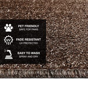 Prest-O-Fit 3-Pack 2-4028 Wraparound Jumbo RV Step Rug Espresso 23 in. Wide