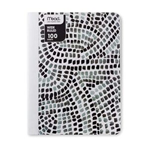 Mead Composition Books/Notebooks, Wide Ruled Paper Composition Notebook, 100 Sheets (200 Pages), Fashion Designs - (6 Pack)