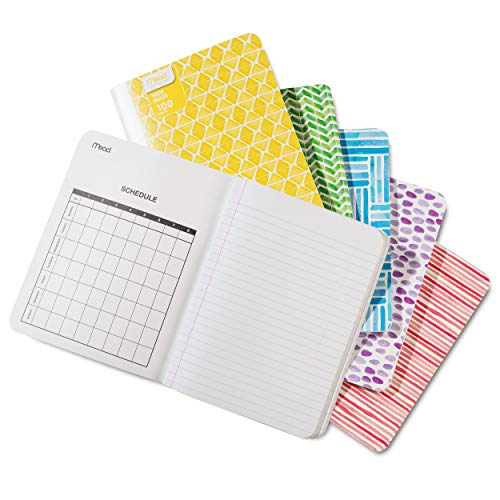 Mead Composition Books/Notebooks, Wide Ruled Paper Composition Notebook, 100 Sheets (200 Pages), Fashion Designs - (6 Pack)