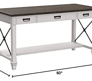 Martin Furniture Writing Table, White