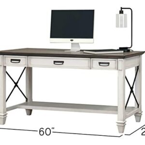 Martin Furniture Writing Table, White