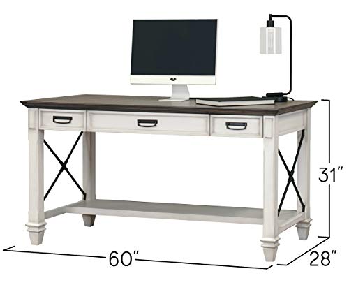 Martin Furniture Writing Table, White