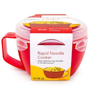 rapid cup noodle/soup bowl | microwave soup & noodles in minutes | perfect for dorm, small kitchen, or office | dishwasher-safe, microwaveable, & bpa-free