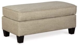 signature design by ashley almanza traditional rectangular oversized accent ottoman, beige