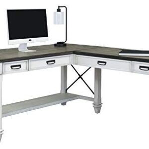 Martin Furniture Open L-Desk, White