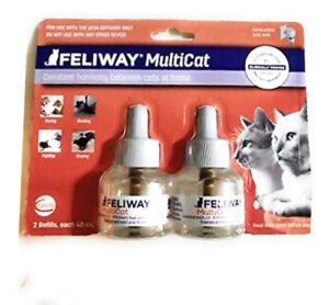 feliway multicat diffuser refill 2 refills 48ml each