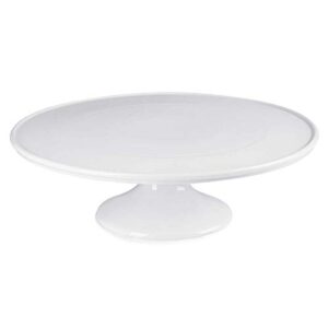 sweese 709.101 12-inch porcelain cake stand, round dessert stand, white cupcake stand for parties