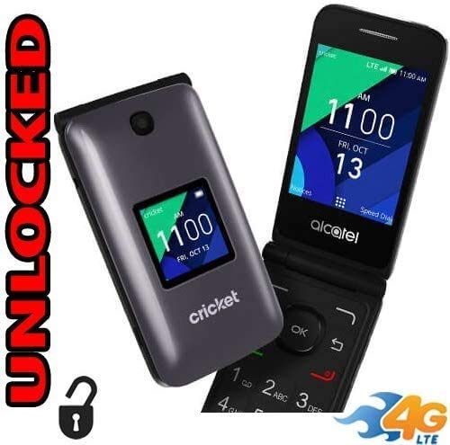 Alcatel GO Flip 2 4G LTE FlipPhone Bluetooth WiFi MP3 Camera Good for Elderly - GSM Unlocked (4 GB + 32 GB SD Bundle)