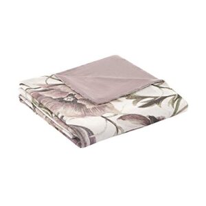 Madison Park 100% Cotton Duvet Set Beautiful Floral Design, All Season, Breathable Comforter Cover Bedding Set, Matching Shams, King/Cal King(104"x92"), Blush 3 Piece