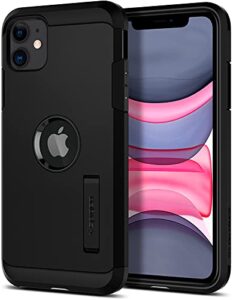 spigen tough armor case compatible with iphone 11 2019 - black - 6.06 inches