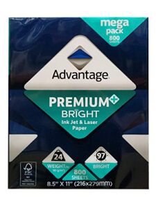 advantage ink jet & laser mega pack 8.5x11in 800 sheets