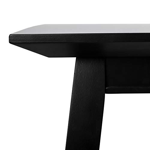 SAFAVIEH Home Collection Brayson Modern Black Rectangle Dining Table