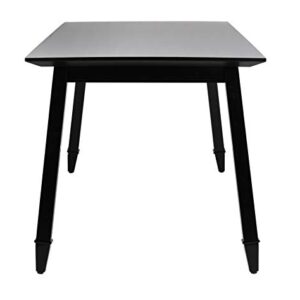 SAFAVIEH Home Collection Brayson Modern Black Rectangle Dining Table