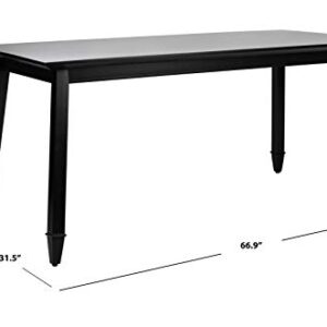 SAFAVIEH Home Collection Brayson Modern Black Rectangle Dining Table