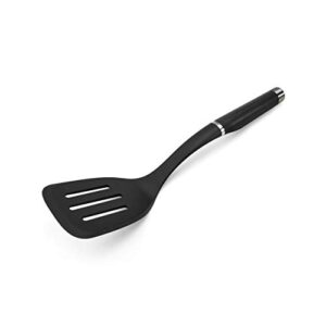 kitchenaid gourmet nylon slotted turner, one size, matte black