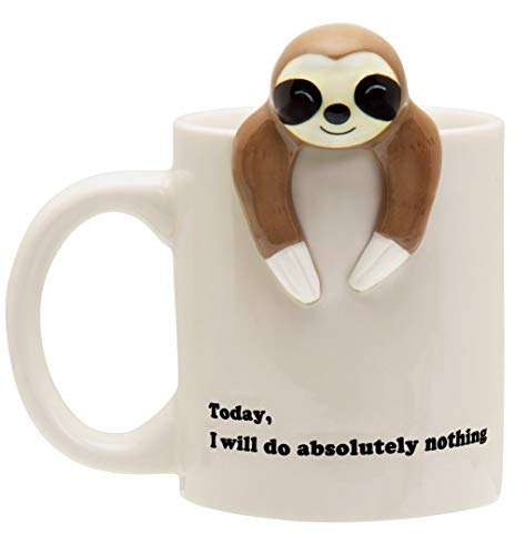 Decodyne Funny Sloth Coffee Mug - Cute Sloth Gifts For Women and Men - Best Friend Birthday Gifts for Women