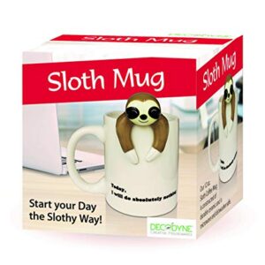 Decodyne Funny Sloth Coffee Mug - Cute Sloth Gifts For Women and Men - Best Friend Birthday Gifts for Women