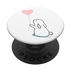 bunny heart pink cute kawaii pastel animal baby rabbit popsockets swappable popgrip