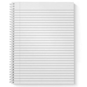 Softcover Majestically Awesome 8.5" x 11" Unicorn Spiral Notebook/Journal, 120 Wide Ruled Pages, Durable Gloss Laminated Cover, White Wire-o Spiral. Made in the USA