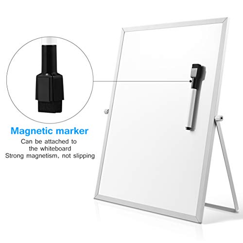 STOBOK Magnetic Whiteboard with Stand,Dry Erase Board for Home Office School