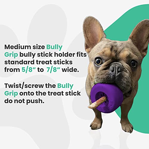 Bully Stick Holder for Dogs - Medium Size - Interactive Dog Toy, Dog Treat Holder, Slow Feeder, Treat Dispenser, Chew Toy and Dog Safety Device