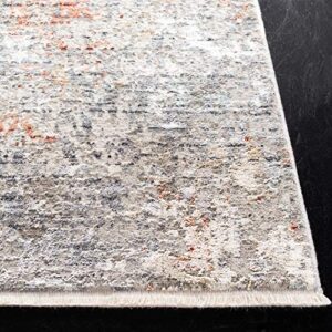 safavieh dream collection 2'6" x 4' grey/multi drm429g modern abstract premium viscose accent rug