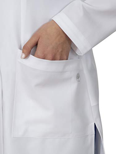 Healing Hands Lab Coat Women 4 Pocket Mid Length 5101 Fiona Womens Lab Coat The White Coat Modernist Collection White 2XL