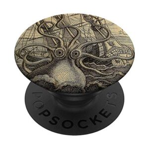 vintage kraken octopus popsockets swappable popgrip