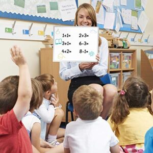 STOBOK Magnetic Dry Erase Board with Stand for Desktop, Double Sided White Board Planner Reminder for School Office 14 x 11 inches