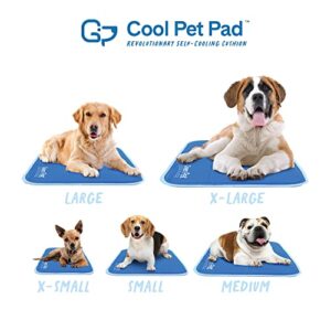 The Green Pet Shop Dog Cooling Mat, Medium - Pressure Activated Pet Cooling Mat for Dogs and Cats, Sized for Medium Sized Pets (21-45 Lb.) - Non-Toxic Gel, No Water Needed for This Dog Cooling Pad