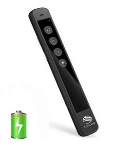 presentation clicker, lngoor presentation remote rechargeable rf 2.4ghz wireless presenter powerpoint ppt keynote slide clicker with laser pointer support hyperlink