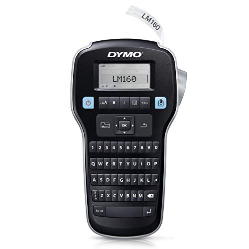 DYMO Label Maker | LabelManager 160 Portable Label Maker, Easy-to-Use, One-Touch Smart Keys, QWERTY Keyboard, Large Display, for Home & Office Organization (Renewed)