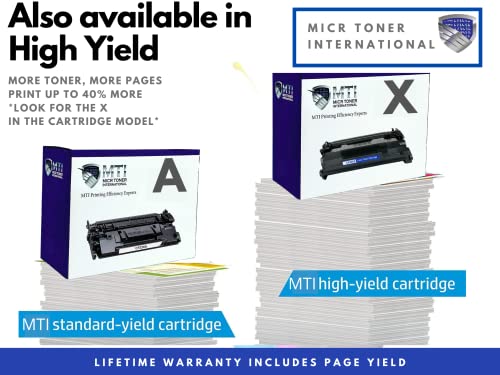 MTI 37A MICR Toner Cartridge Replacement for HP 37A CF237A 37X CF237X HP Enterprise M607 M607n M607dn M608 M608n M608dn M609 MFP M631 M632 M633 Check Printer Ink