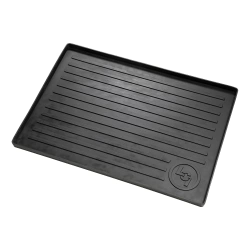 Lippert 801380 Solid Step Entry All-Weather Floor Tray for 5th Wheel RVs, Travel Trailers and Motorhomes, Black