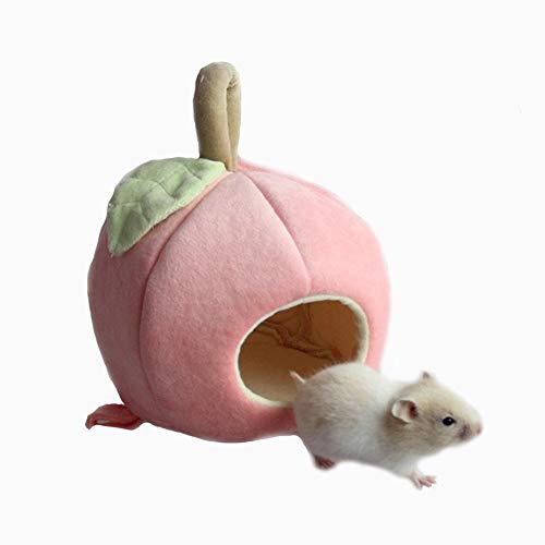 Warm Small Pet Animals Bed, Hamster Hanging Bed House, Cute Furit Winter Warm Fleece Nest for Birds Hamsters Rat Squirrels Hedgedog Chinchilla Rabbits Guinea Pig Parrots Gerbil Bed Cage Nest