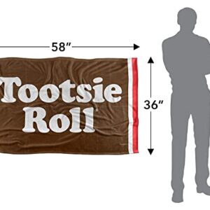 Trevco Tootsie Roll Wrapper Silky Touch Super Soft Throw Blanket 36" x 58"