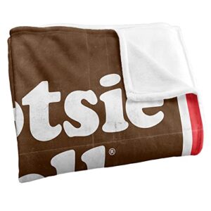 Trevco Tootsie Roll Wrapper Silky Touch Super Soft Throw Blanket 36" x 58"