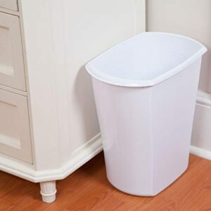 Sterilite 5.5 Gallon White Ultra Plastic Wastebasket Trash Can (12 Pack)